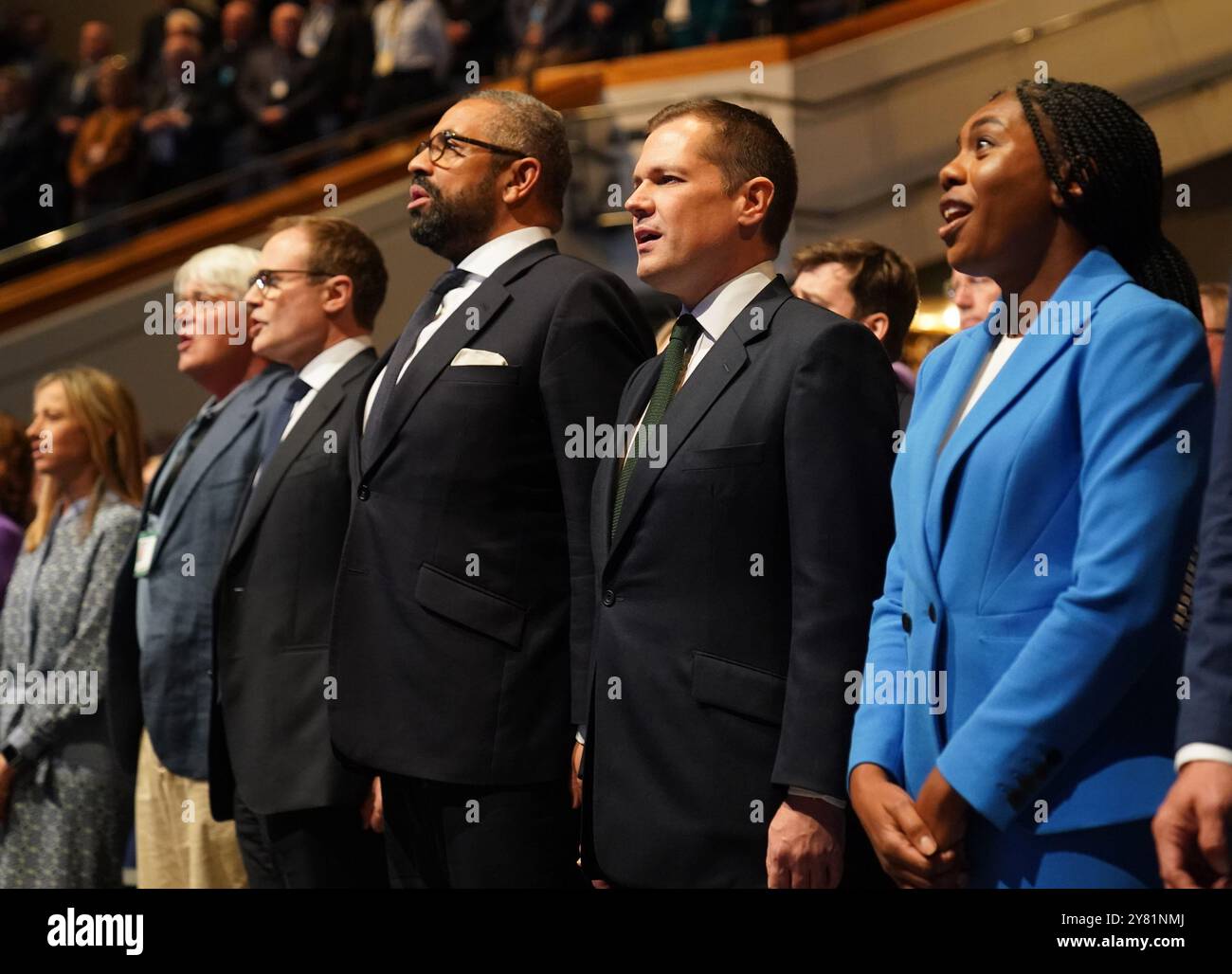 Tory leadership candidates, Tom Tugendhat (fourth right), James ...
