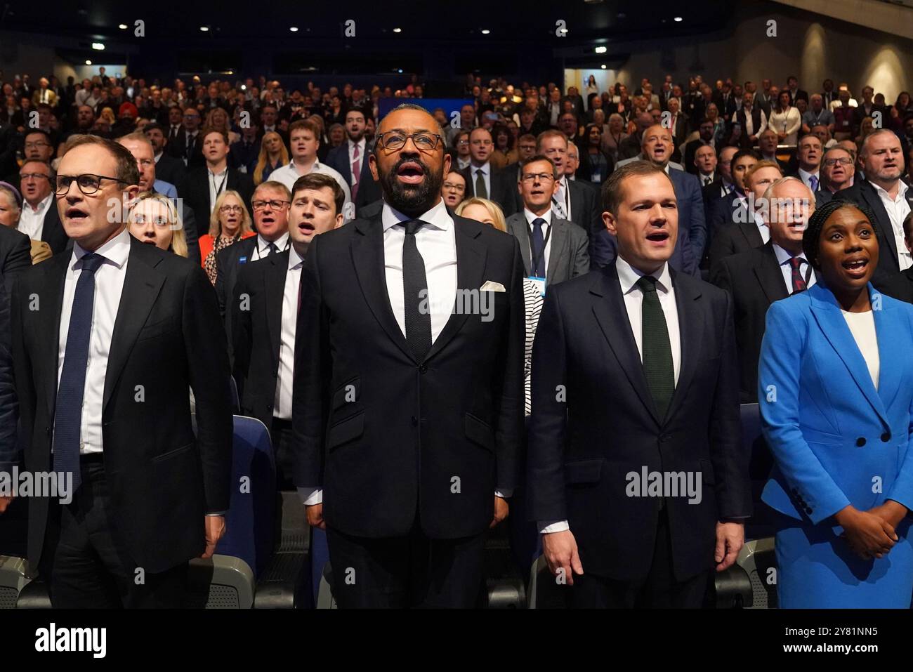 (left to right) Tory leadership candidates Tom Tugendhat, James ...