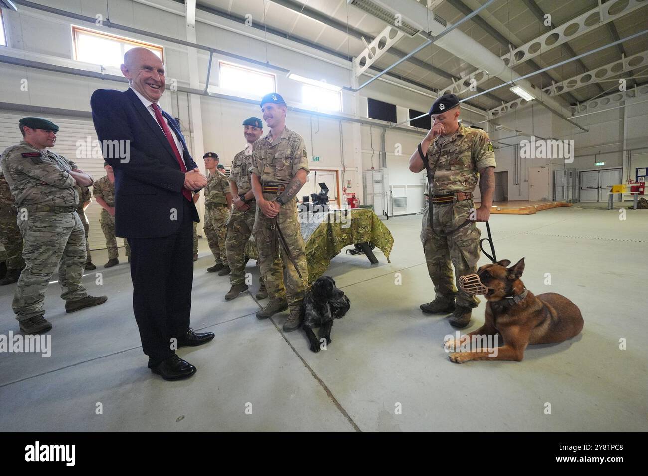 Defence Secretary John Healey visits Joint Forces service personnel at ...