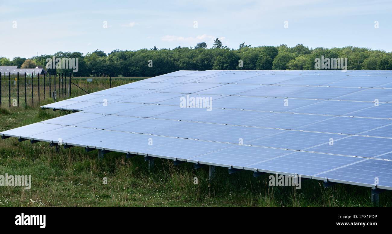 a large solar energy farm featuring rows of photovoltaic panels solar ...