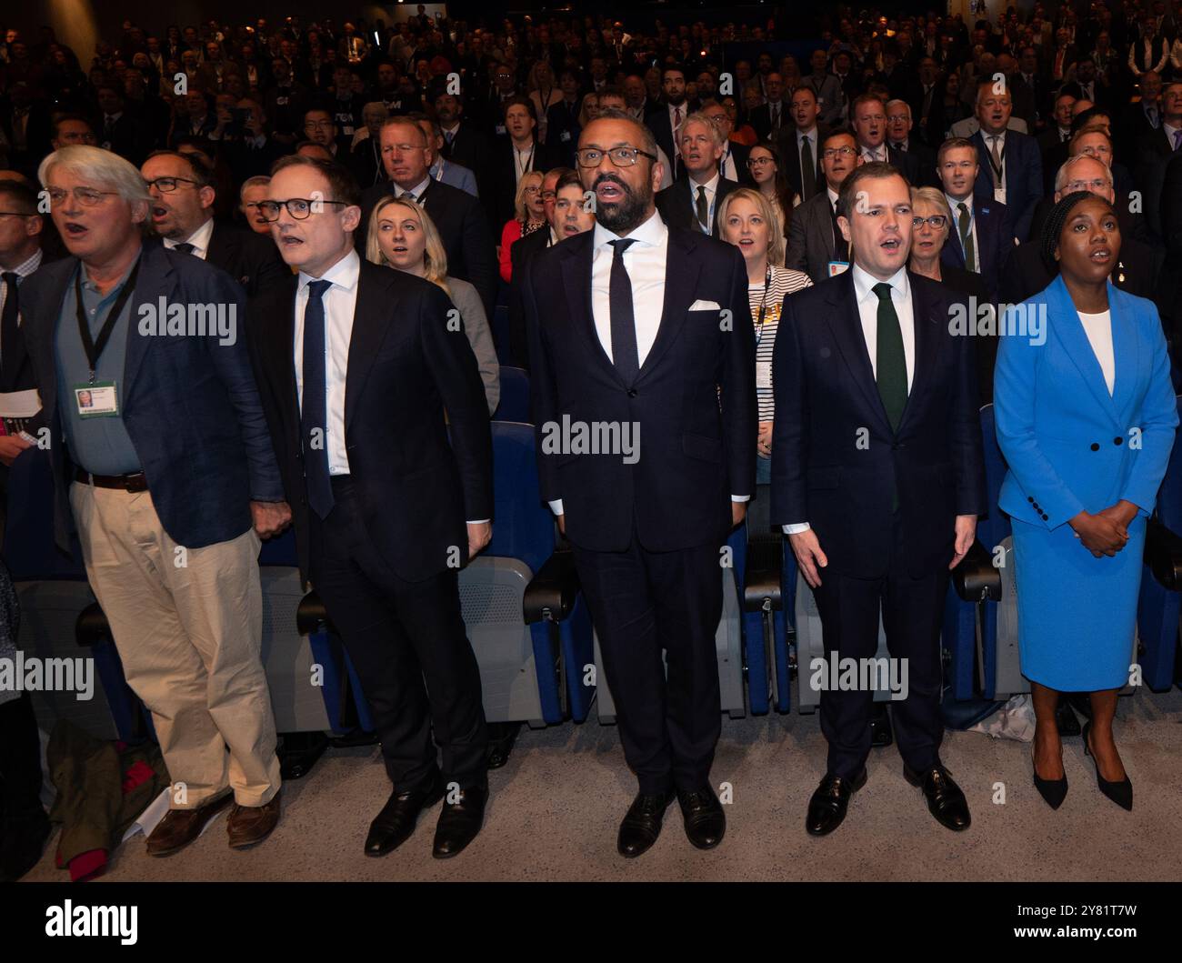 Birmingham UK. 02/10/2024, Four leader candidates (l-R) Andrew Mitchell ...