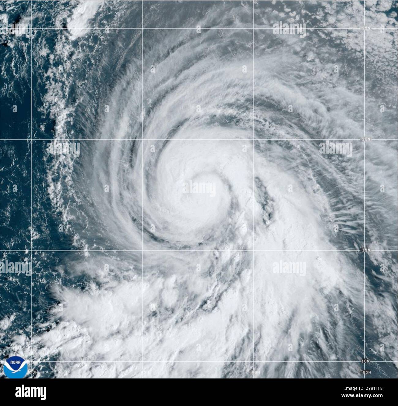 This Satellite image provided by NOAA shows Hurricane Kirk, Wednesday ...