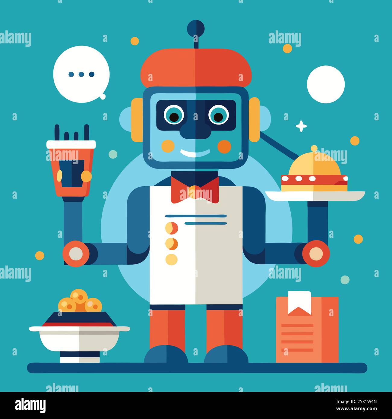 Ai in hospitality vector vectors hi-res stock photography and images ...