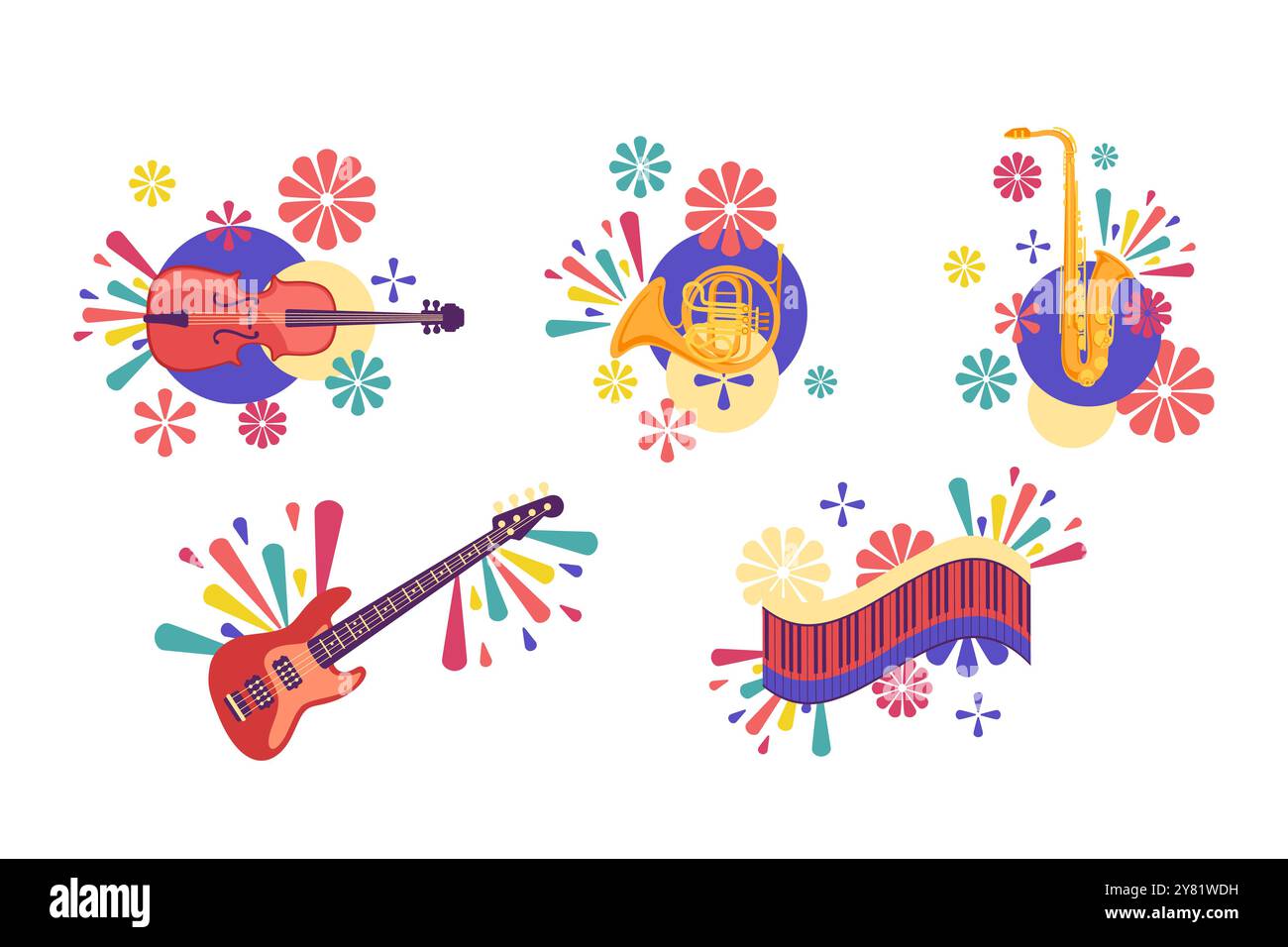 Violin types of instruments Stock Vector Images - Alamy
