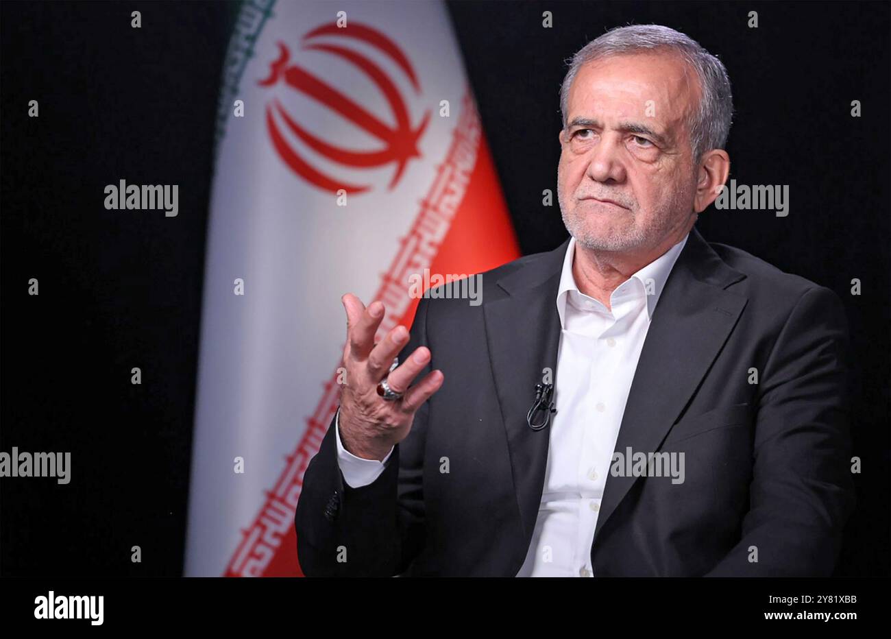 MASOUD PEZESHKIAN as 9th President of Iran in September 2024. Photo ...