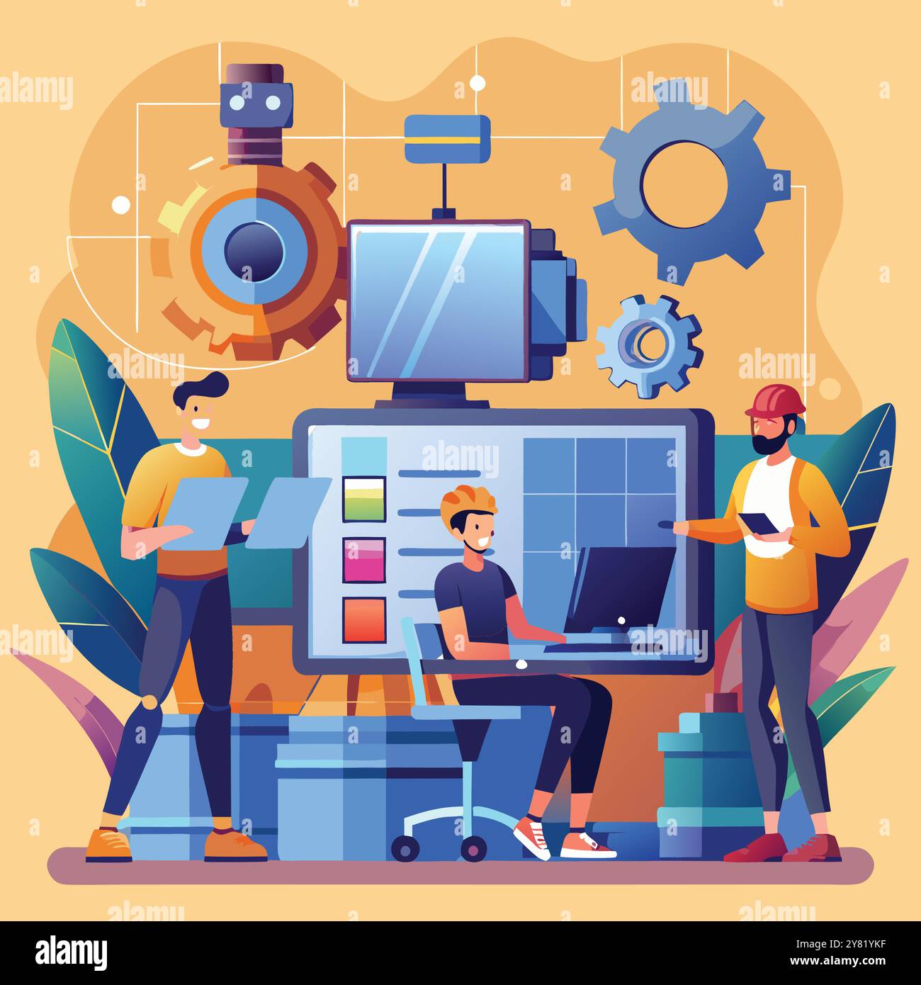 Engineers in industry 4 0 hi-res stock photography and images - Alamy