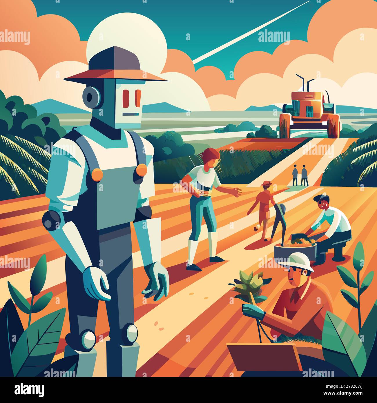 Agtech vector vectors hi-res stock photography and images - Alamy