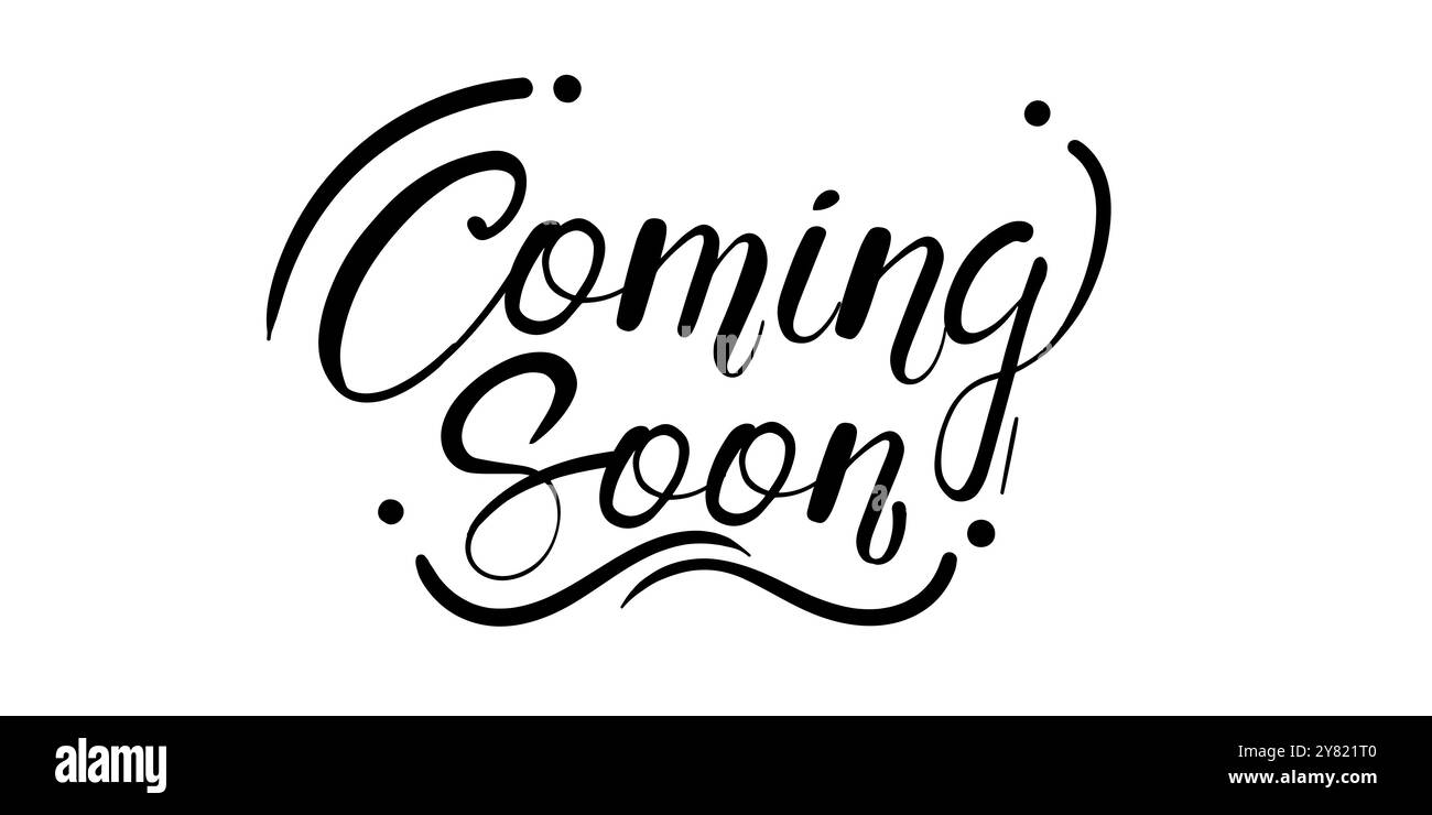 Letter coming soon Black and White Stock Photos & Images - Alamy