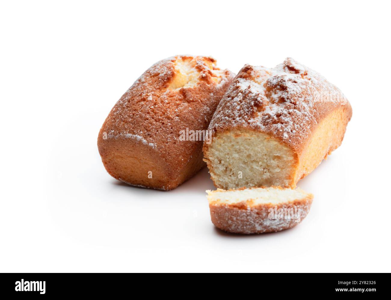 Mini loaf cakes isolated on white background Stock Photo - Alamy