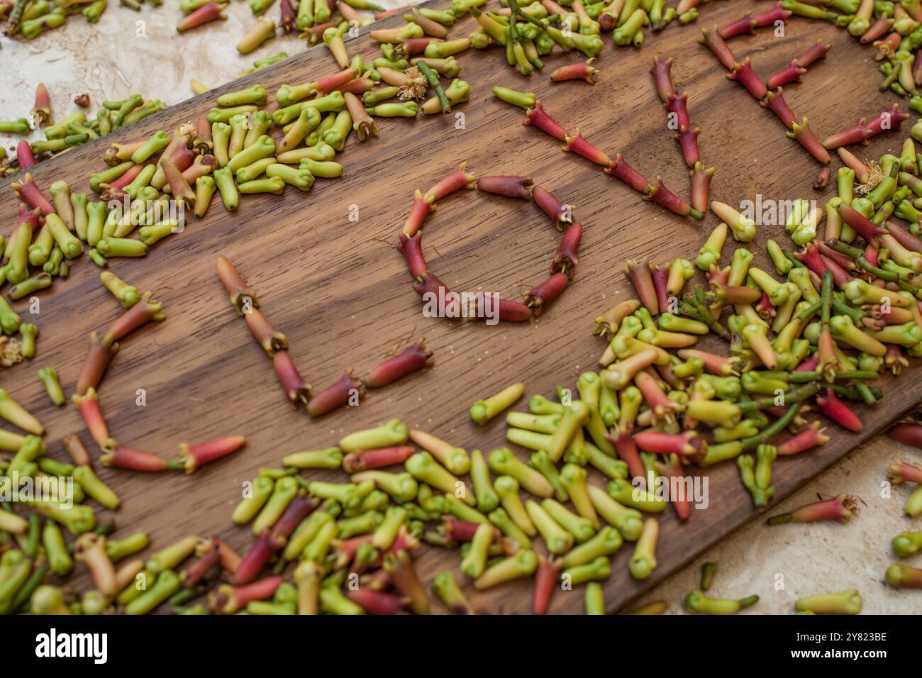 typography background cloves Stock Photo - Alamy