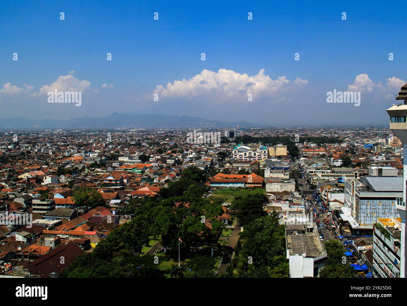 Aerial view of Bandung West Java Indonesia in daytime Stock Photo - Alamy