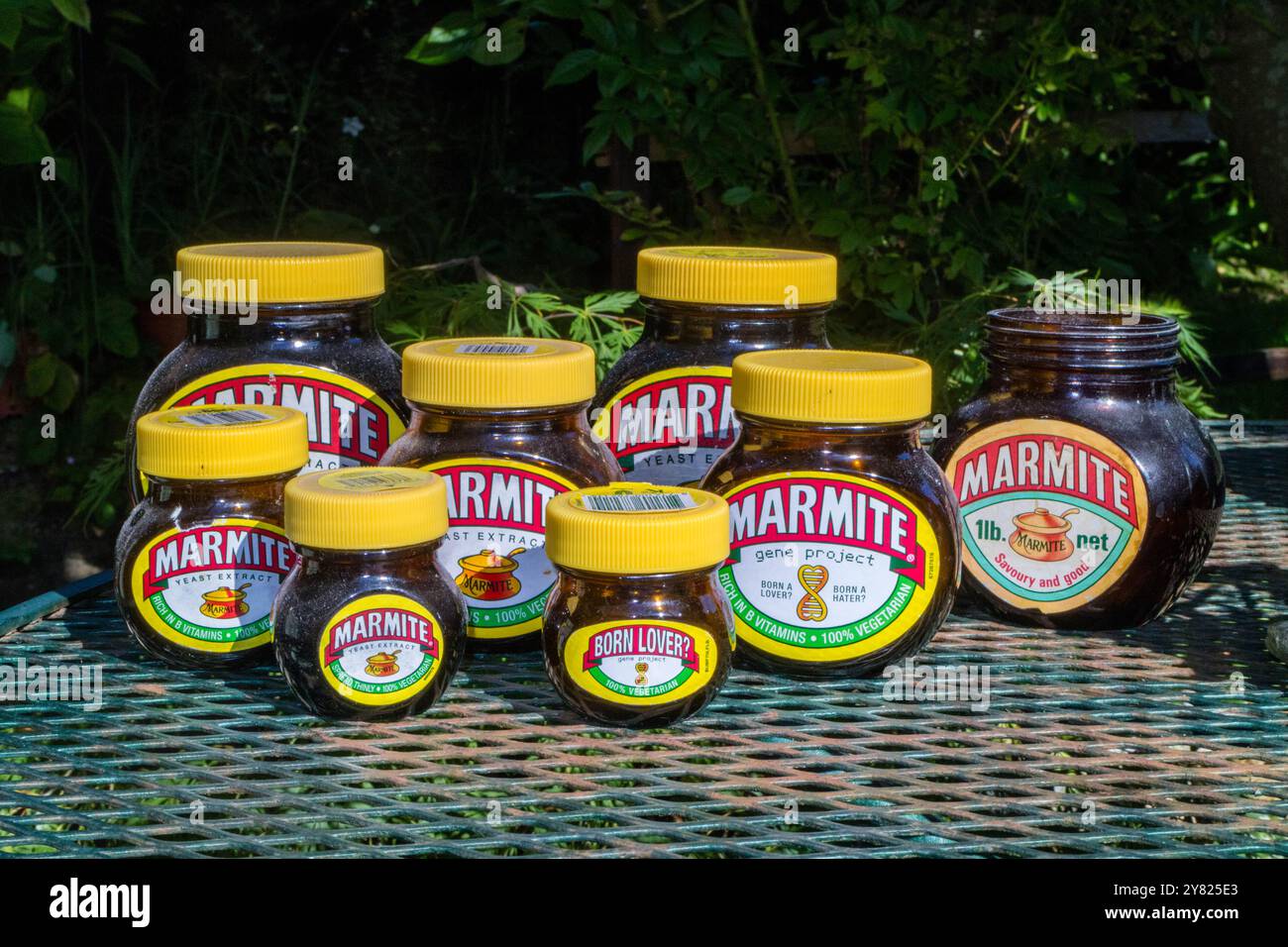 Marmite jars - Various size and date Stock Photo - Alamy