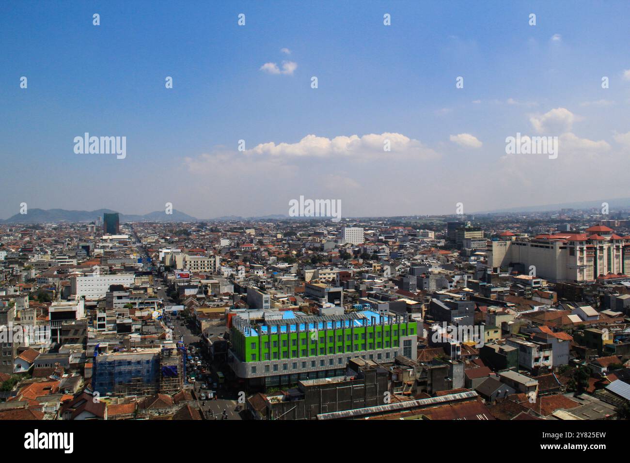 Aerial view of Bandung West Java Indonesia in daytime Stock Photo - Alamy