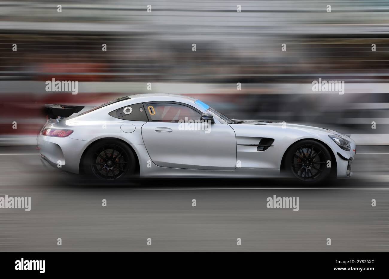 Race car on track motion blur hi-res stock photography and images - Alamy