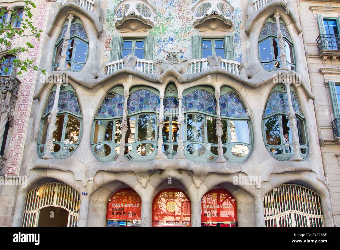 Casa Batlló, Antoni Gaudi building, Barcelona, Spain Stock Photo - Alamy