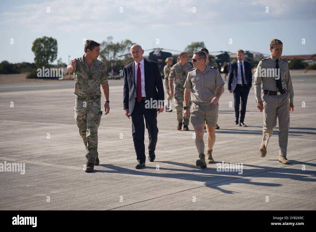 Defence Secretary John Healey visits RAF Akrotiri, during a visit to ...