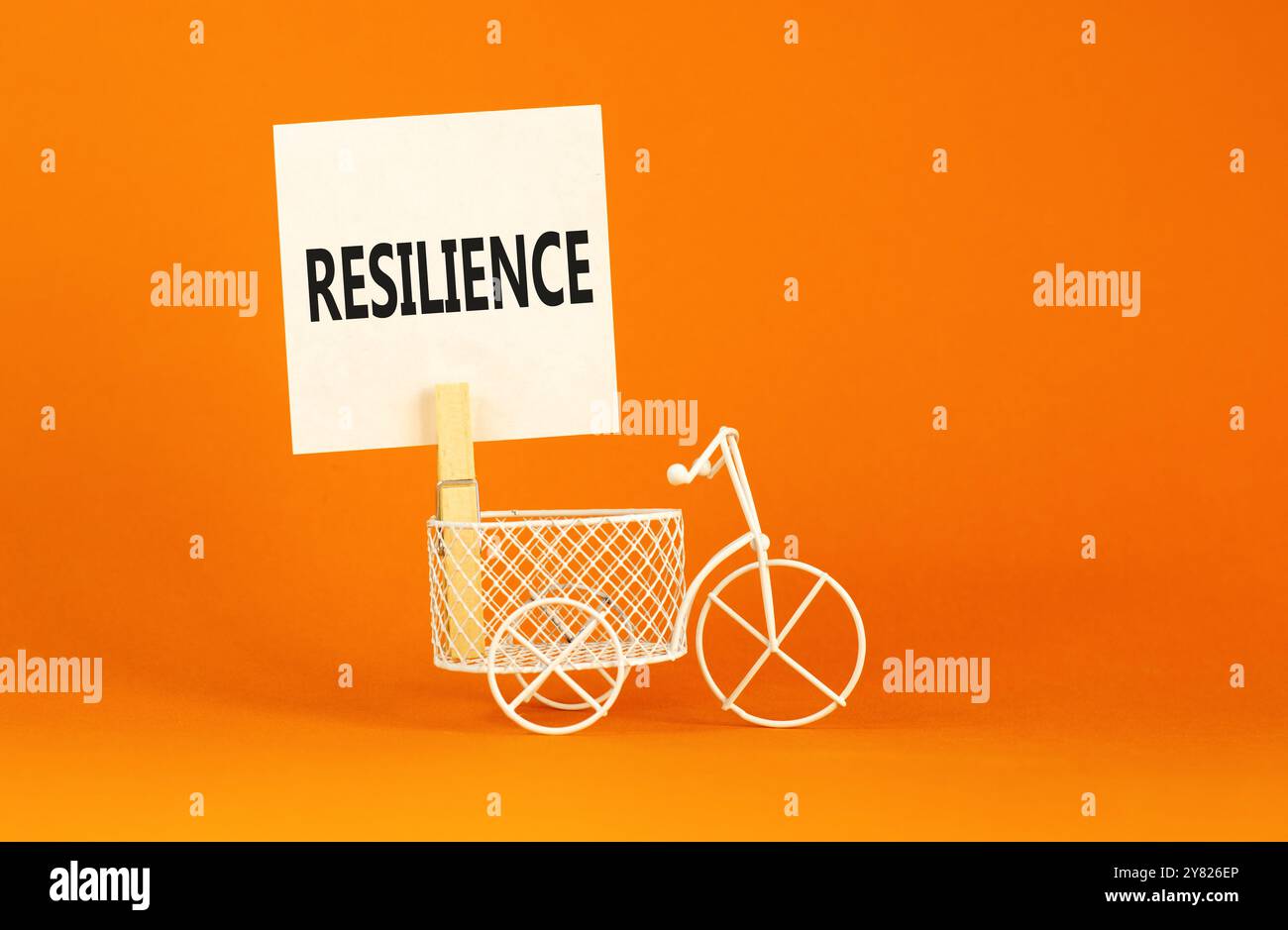 Resilience symbol. Concept word Resilience on beautiful white paper on ...