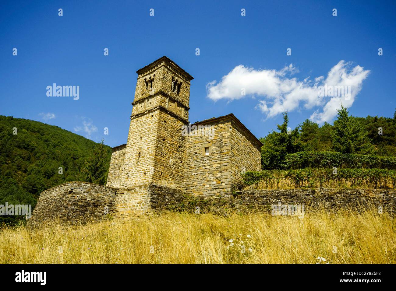 Church of San Bartolomé of Gavin, Romanesque. Gavín .Serrablo. Huesca ...