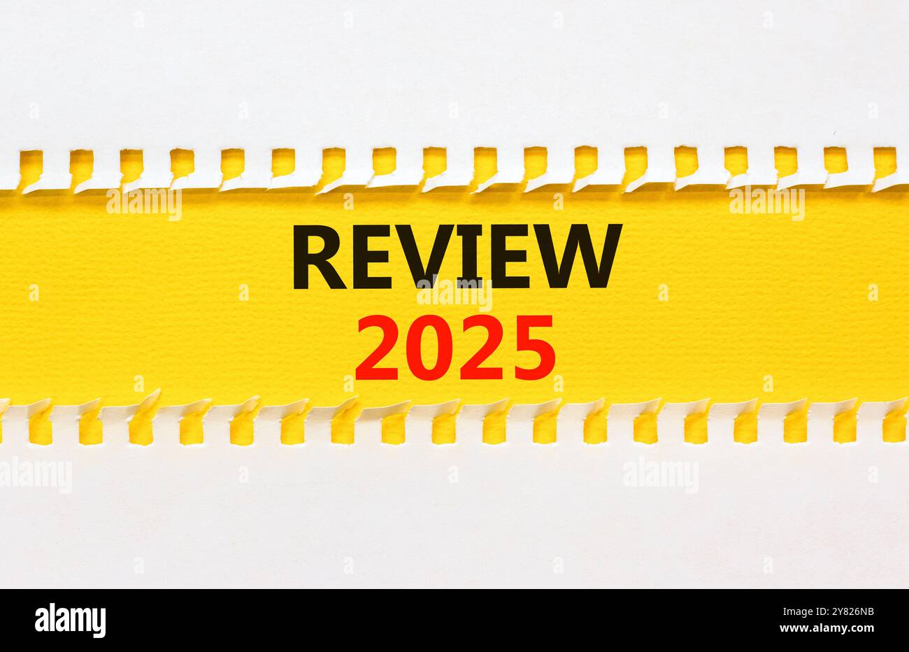 Planning review 2025 new year symbol. Concept words Review 2025 on ...