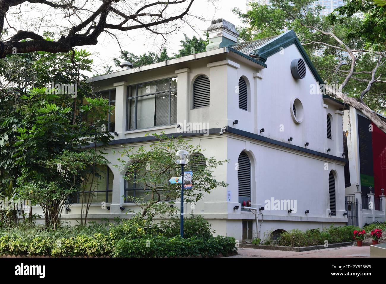 Historic victorian style building, Kowloon Park, Hong Kong Stock Photo ...