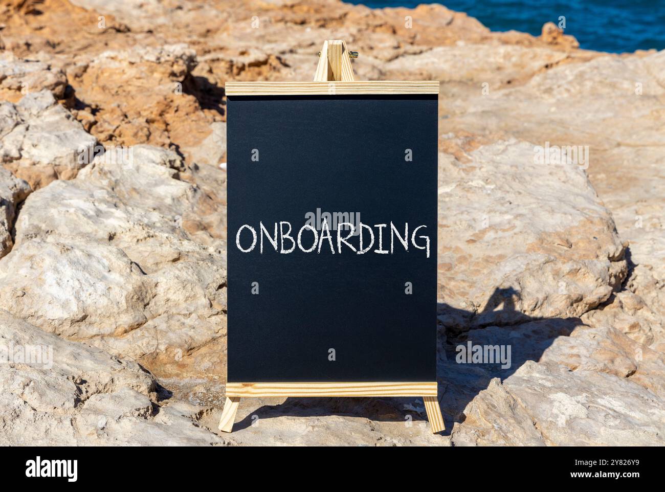 Onboarding success symbol. Concept word Onboarding on beautiful chalk ...