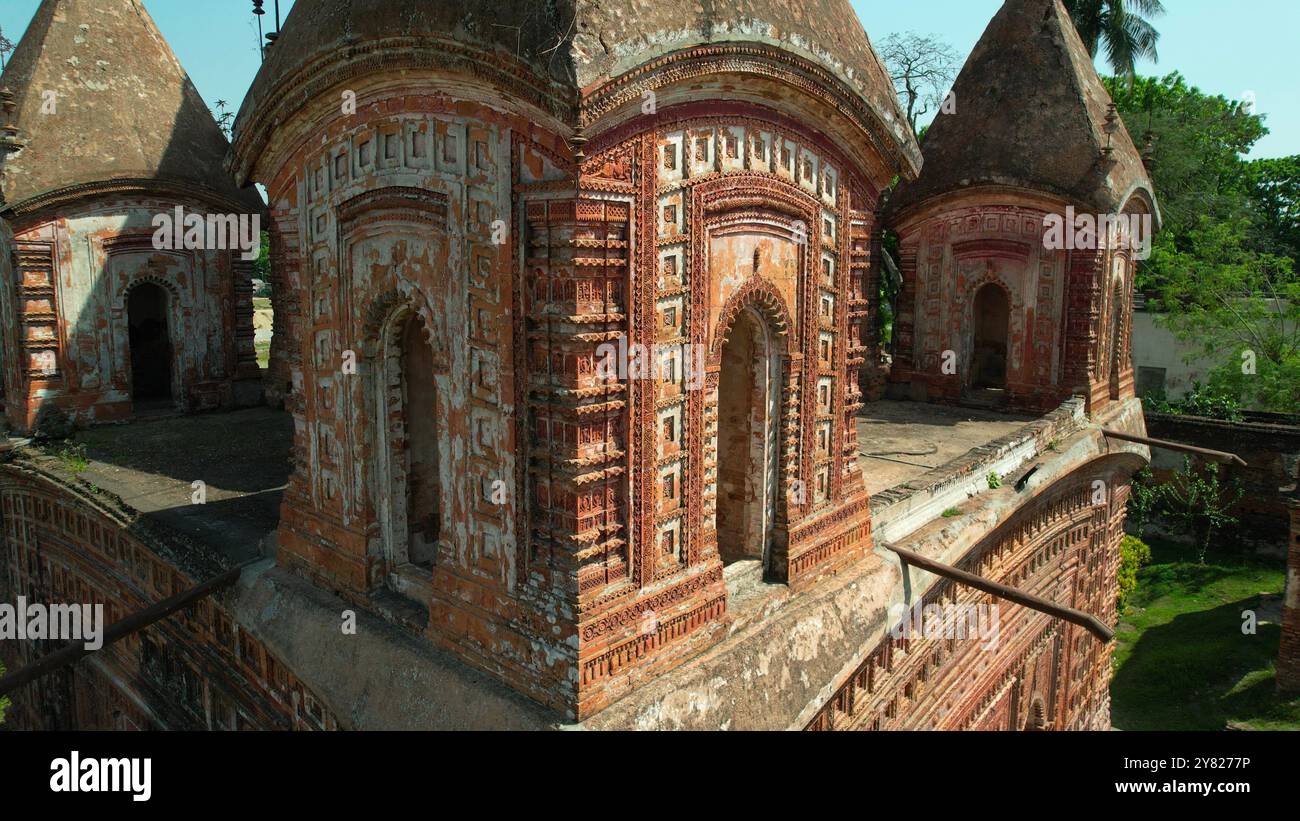 The Pancha Ratna Govinda temple, Rajshahi Division, Puthia, Bangladesh ...