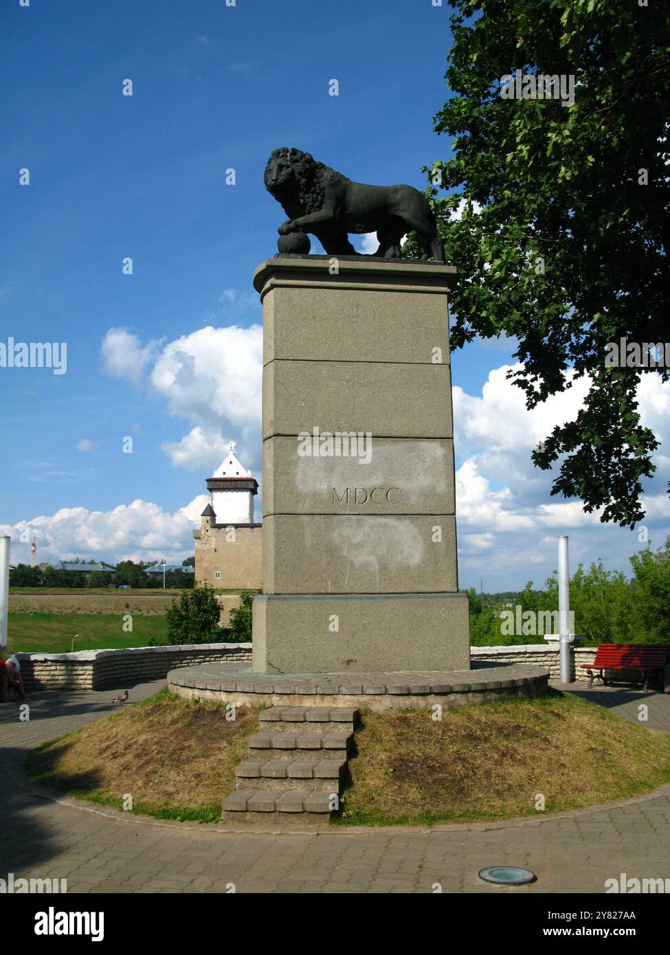 The monument in Narva city, Estonia Stock Photo - Alamy