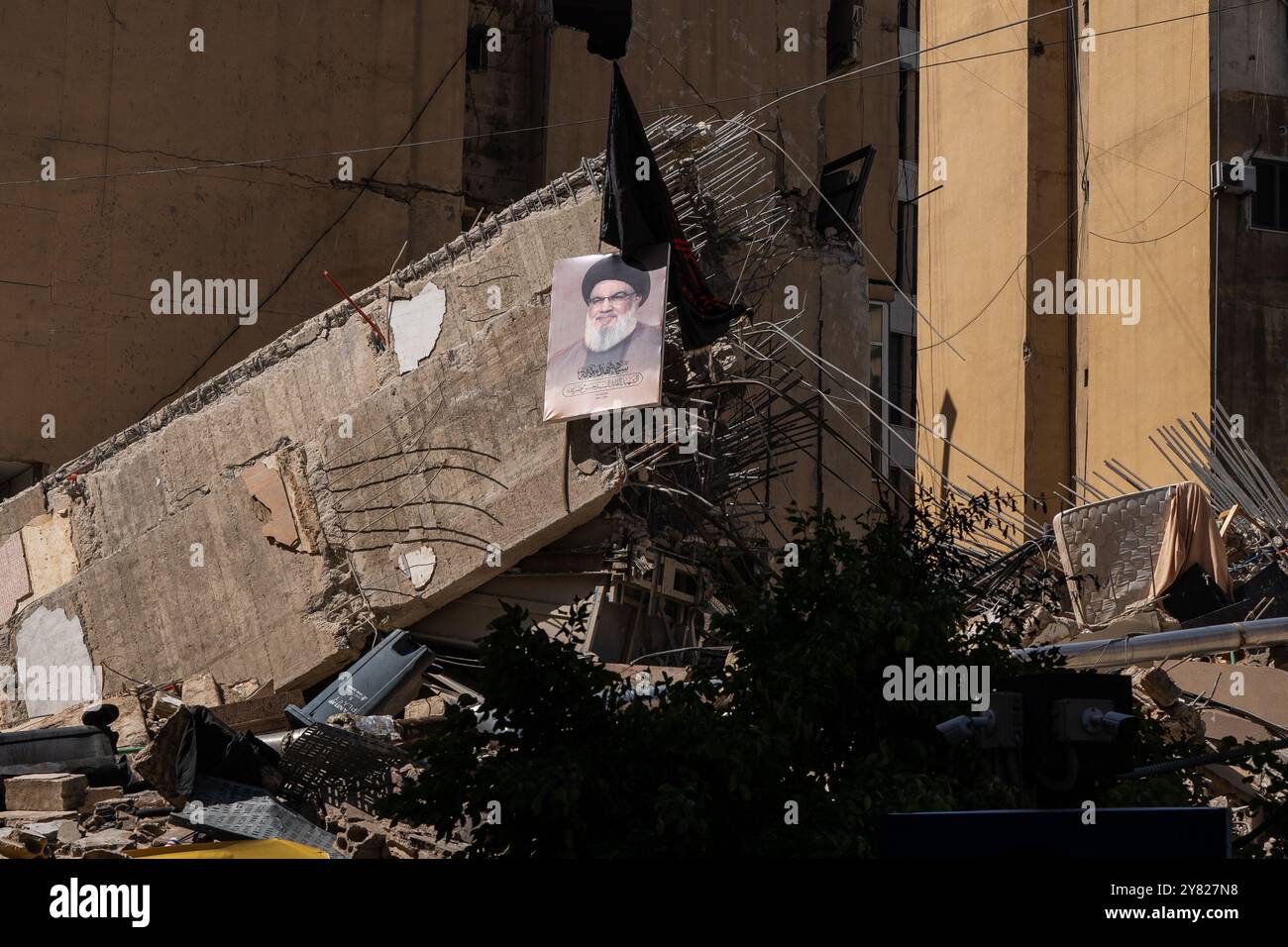 Beirut, Bierut, Lebanon. 2nd Oct, 2024. In the southern suburb of ...