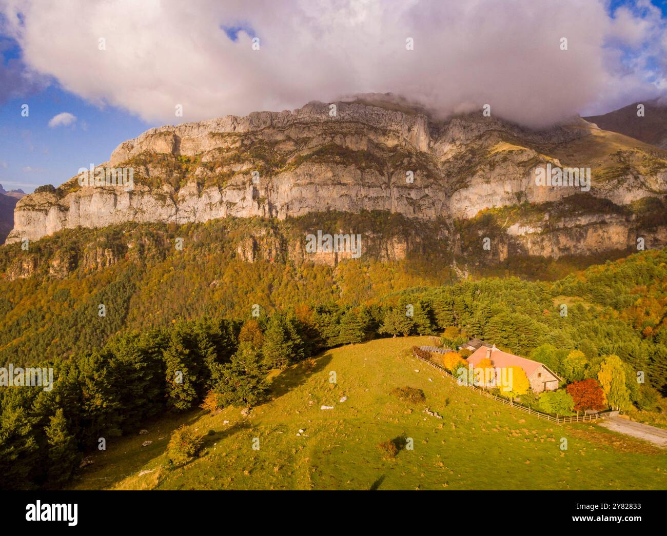 Mountain refuge of Gabardito, Hecho valley, western valleys, Pyrenean ...