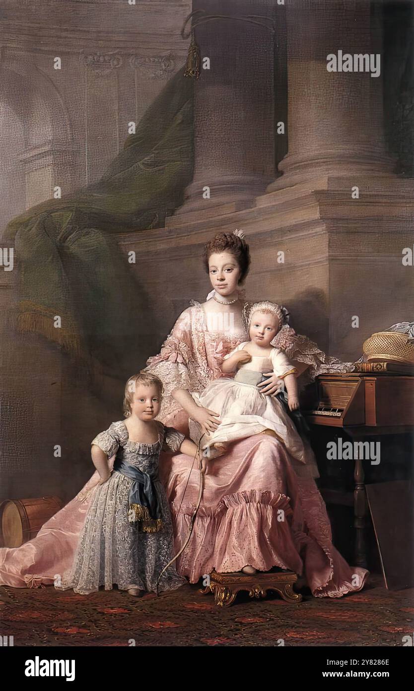 RAMSAY, Allan (b. 1713, Edinburgh, d. 1784, Dover) Queen Charlotte with ...