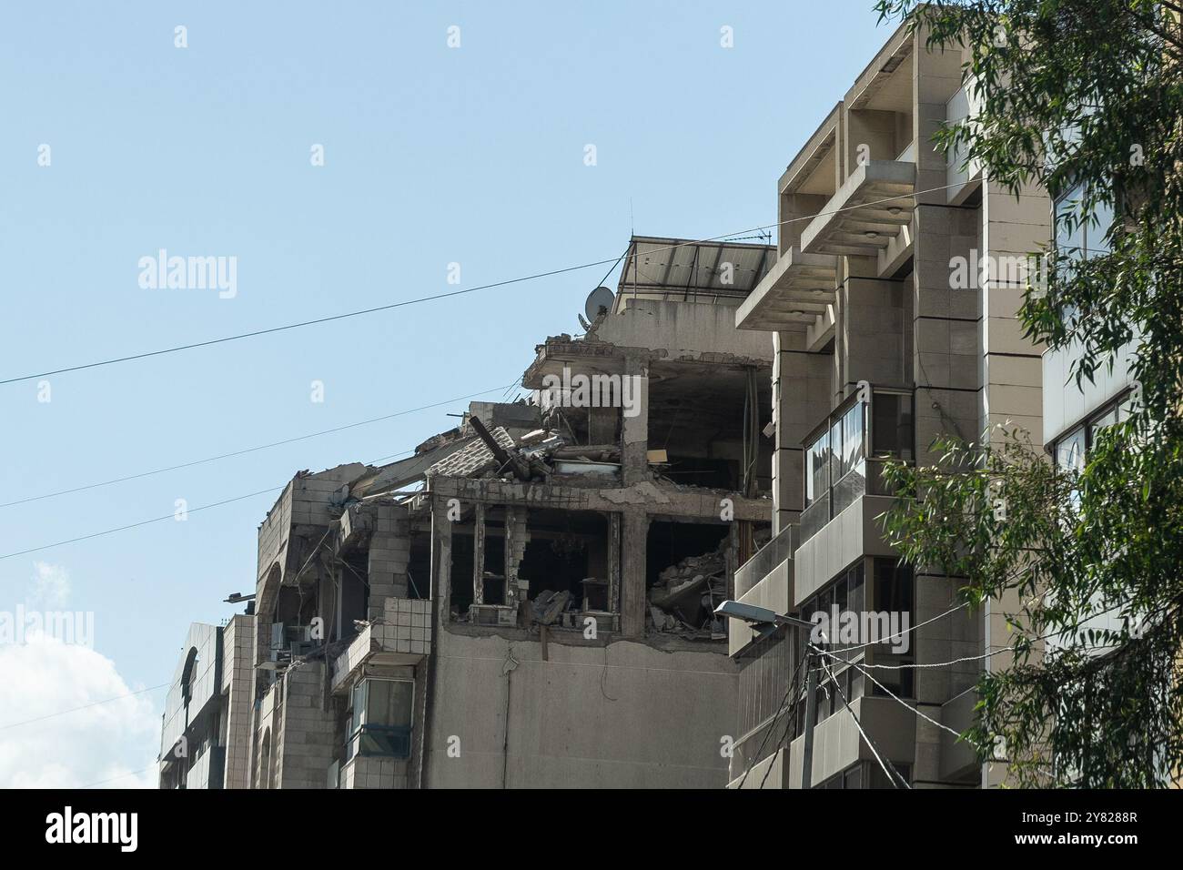 Beirut, Bierut, Lebanon. 2nd Oct, 2024. In the southern suburb of ...