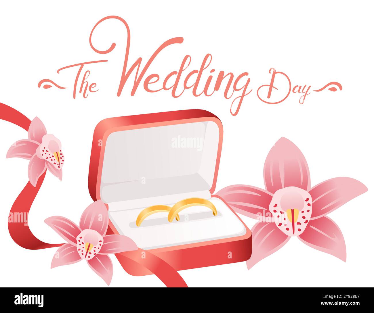 Open orchids Stock Vector Images - Alamy