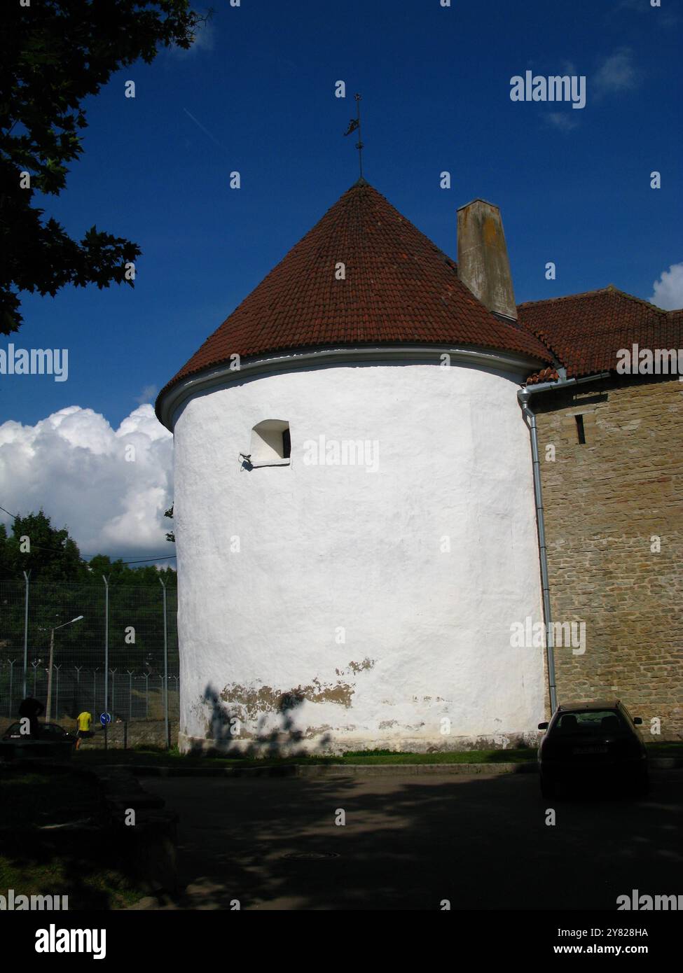 The castle in Narva city, Estonia Stock Photo - Alamy