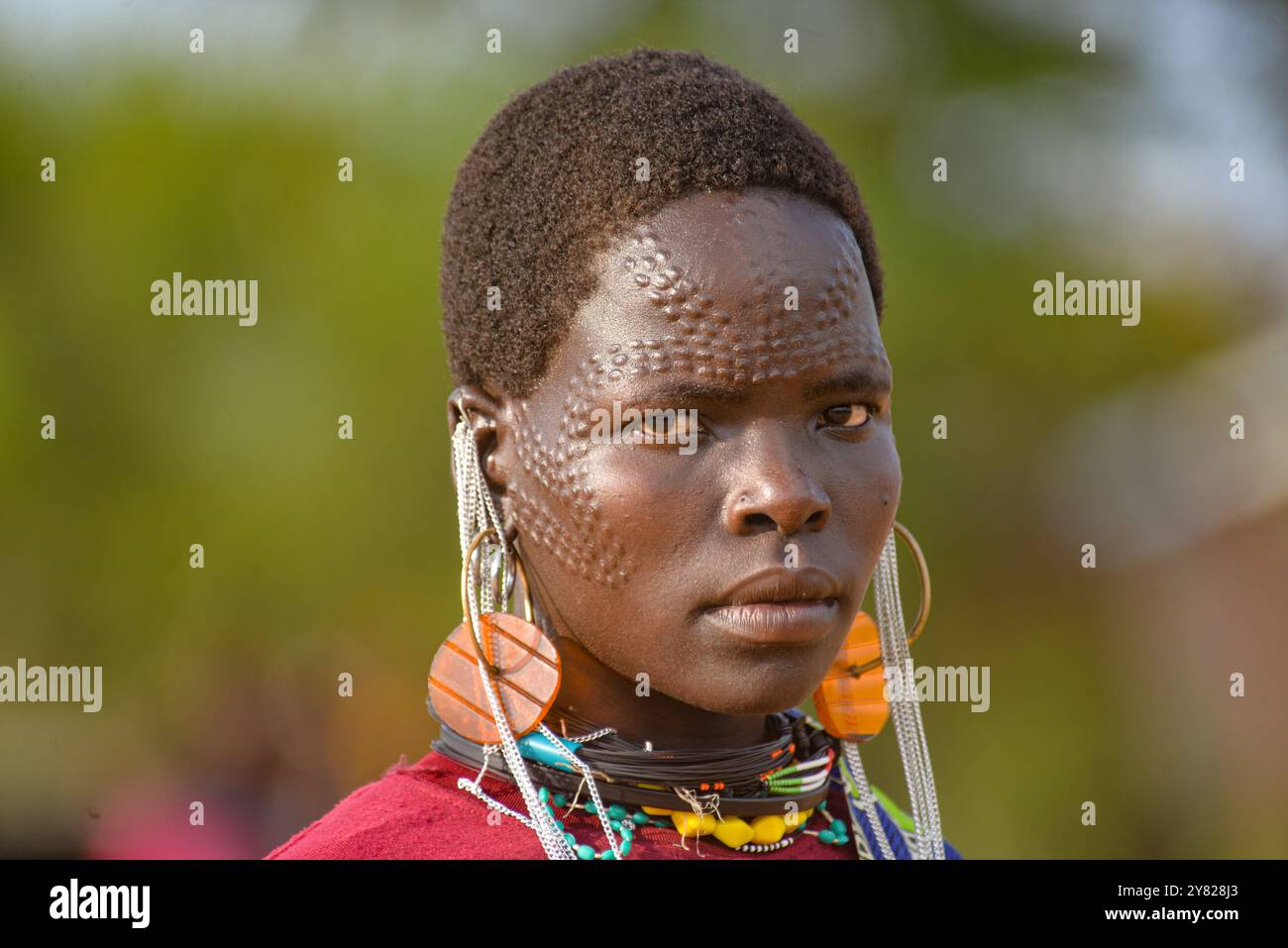 A Karimojong Girl Stock Photo - Alamy
