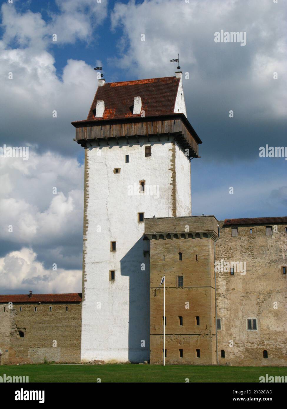 The castle in Narva city, Estonia Stock Photo - Alamy