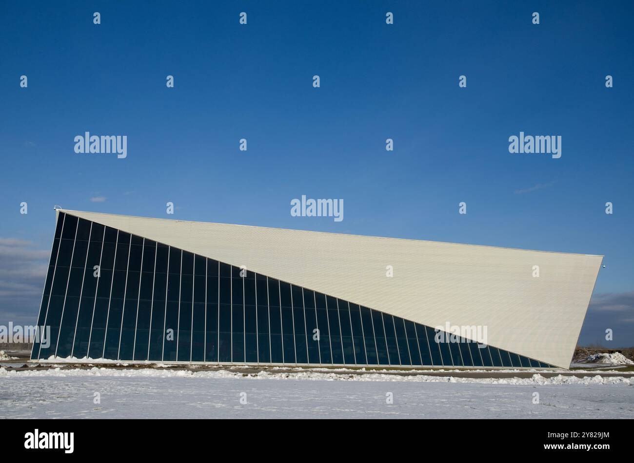 Canadian Aviation Museum Building with Blue Sky Horizontal Stock Photo ...