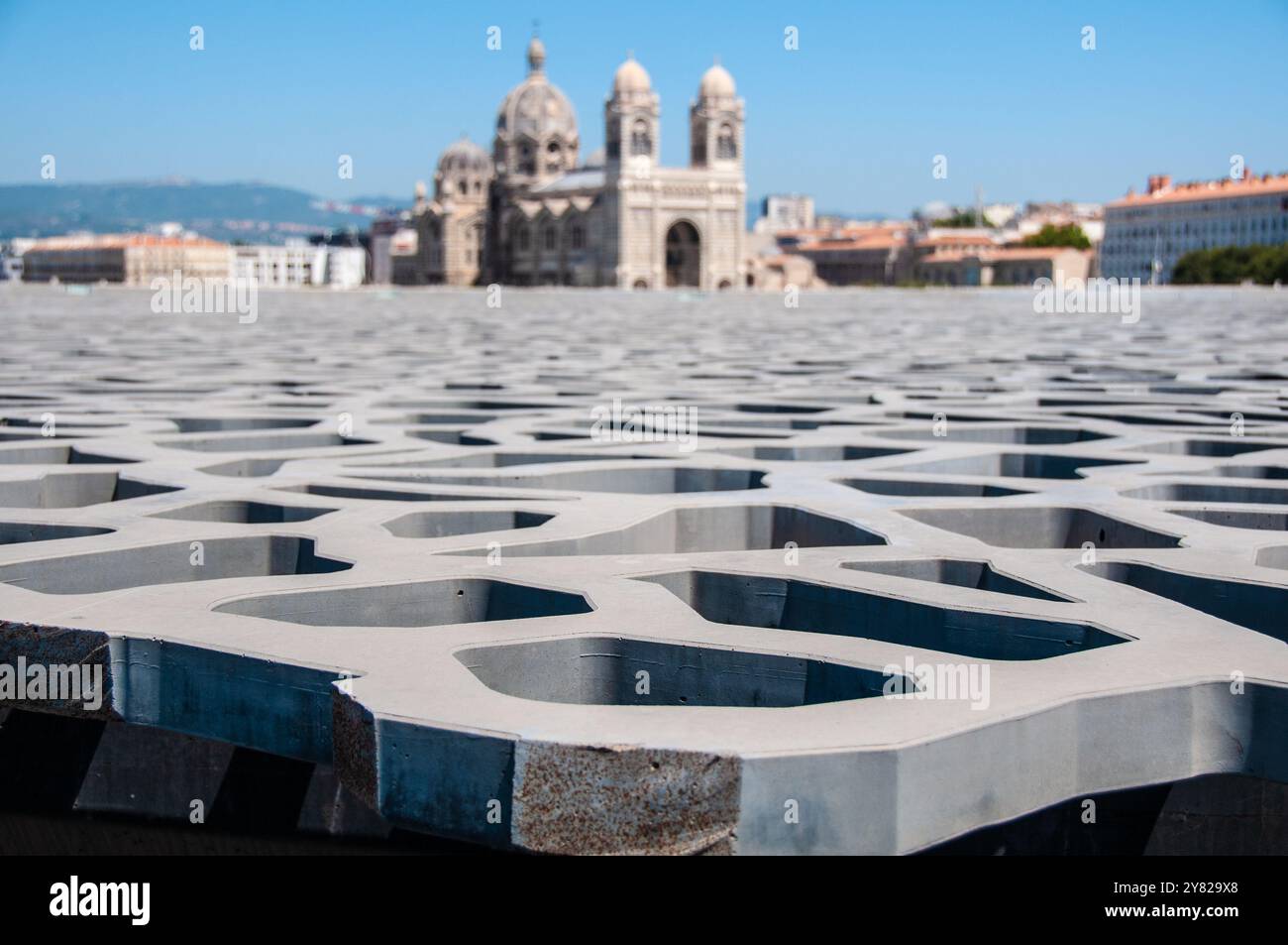 View of the Cathédrale Sainte-Marie-Majeure known as La Major from the ...