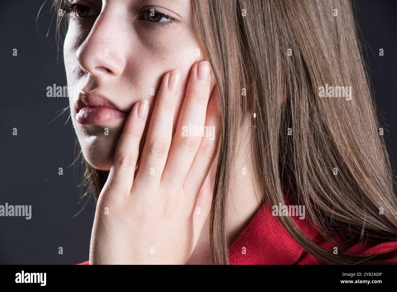a human with thoughtful expression in the world a human are mostly full ...