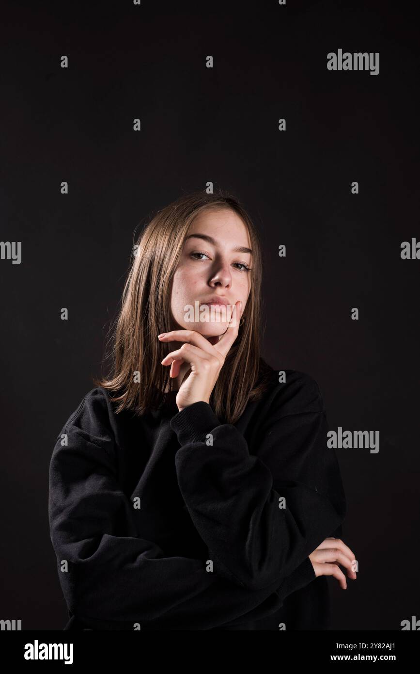 a human with thoughtful expression in the world a human are mostly full ...