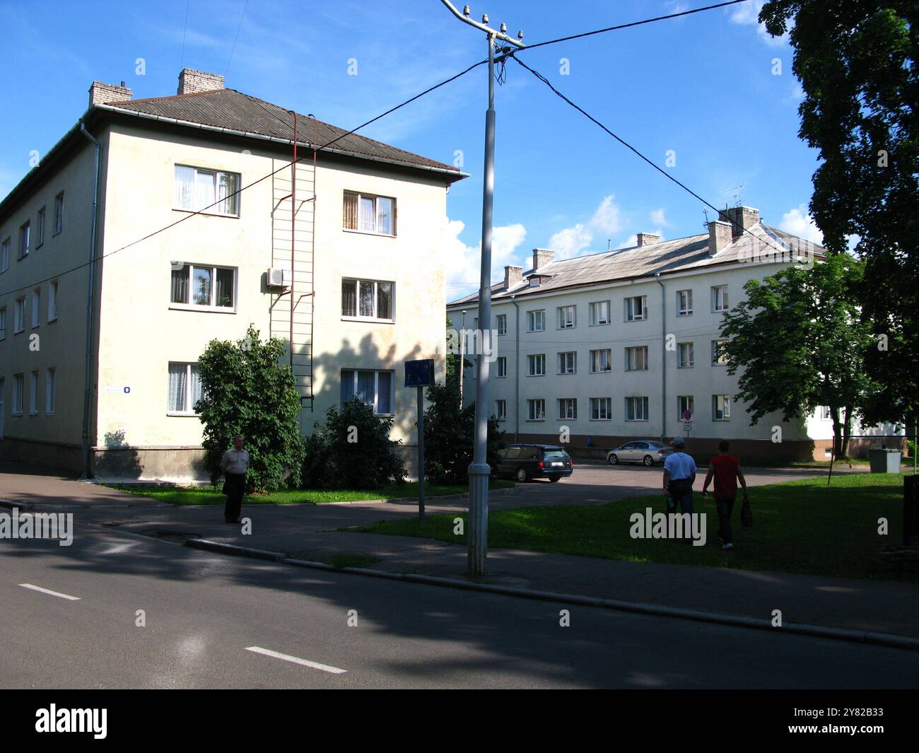 The street in Narva city, Estonia Stock Photo - Alamy