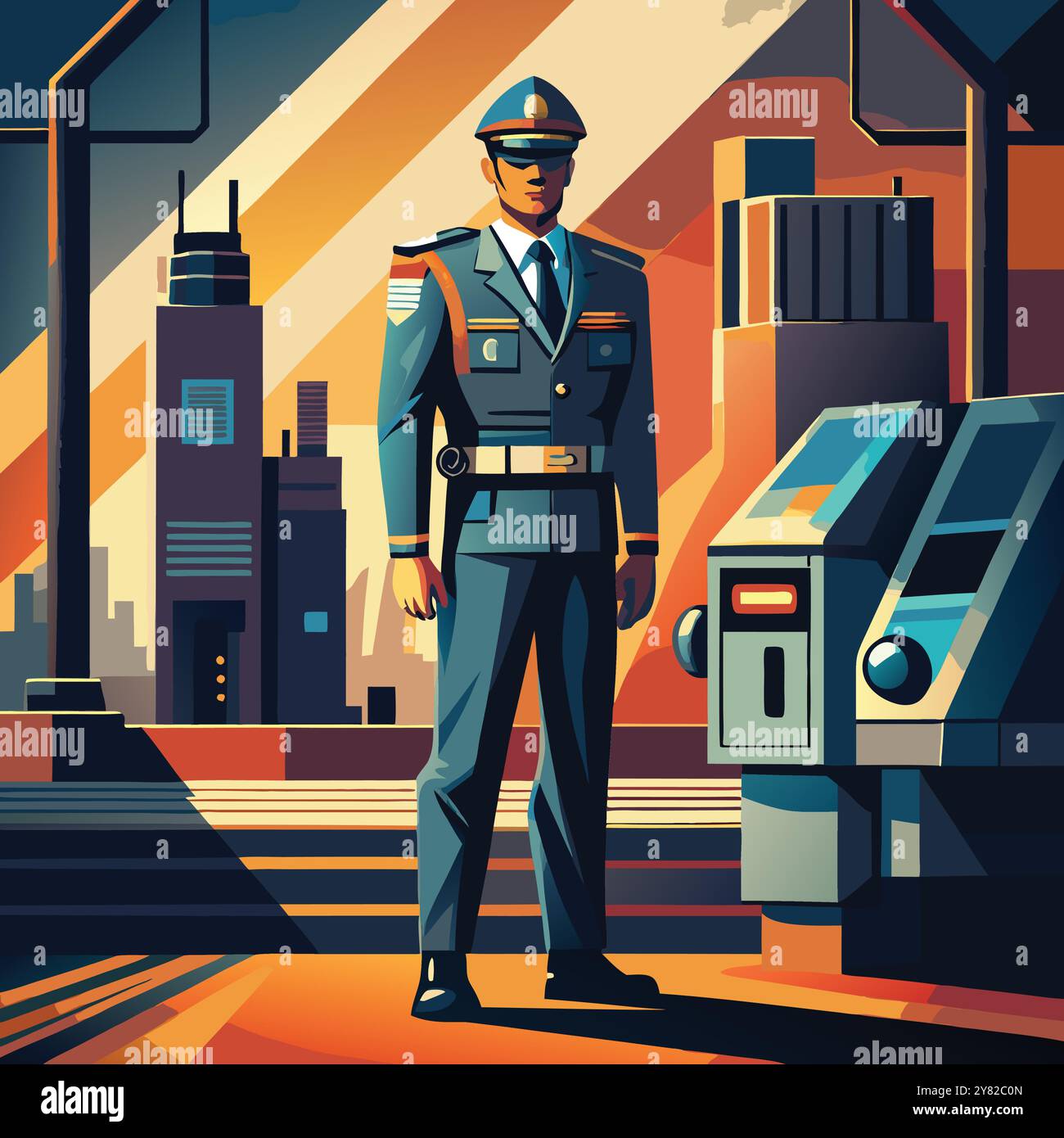 Life guard patrol Stock Vector Images - Alamy