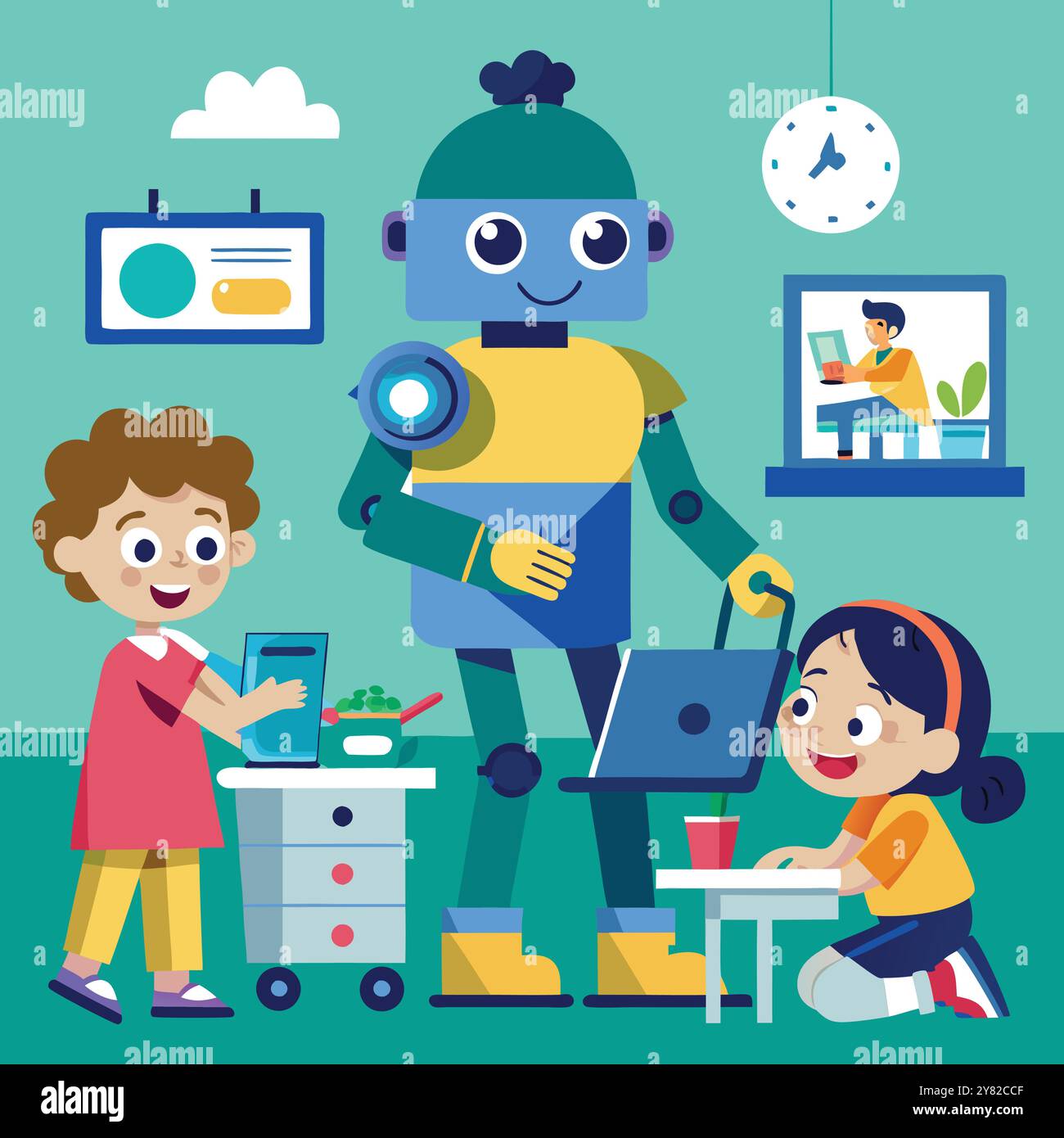 Robotics in education Stock Vector Images - Alamy