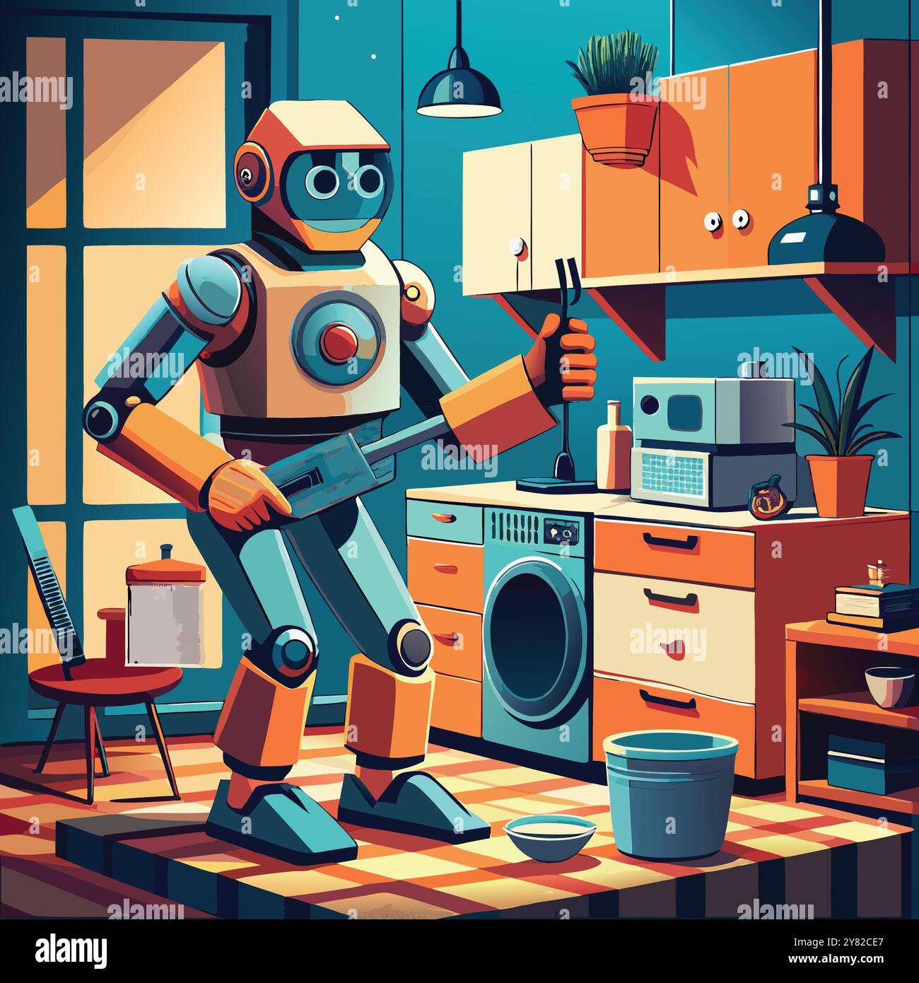 Futuristic interior homes Stock Vector Images - Alamy