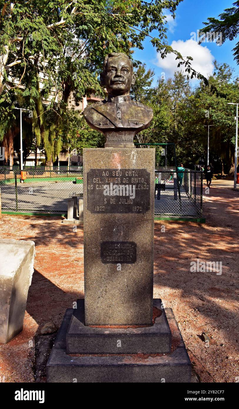 RIO DE JANEIRO, BRAZIL - September 18, 2024: Bust of Colonel Xavier de ...