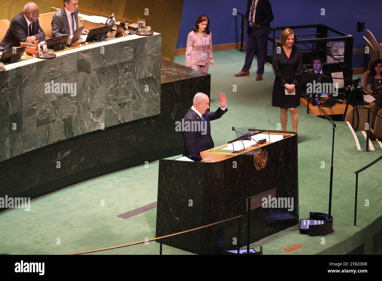 New York, NY - September 27, 2024 - Israeli Prime Minister Benjamin ...