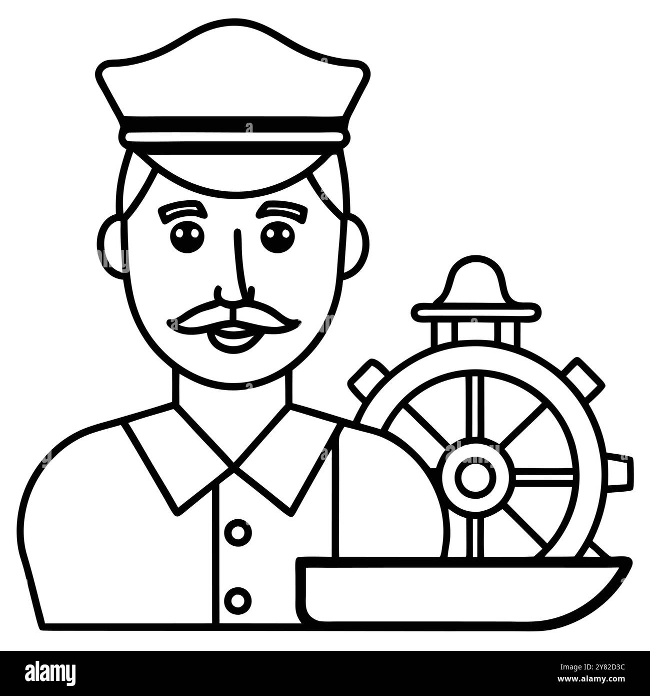 Captains ship logo Stock Vector Images - Alamy