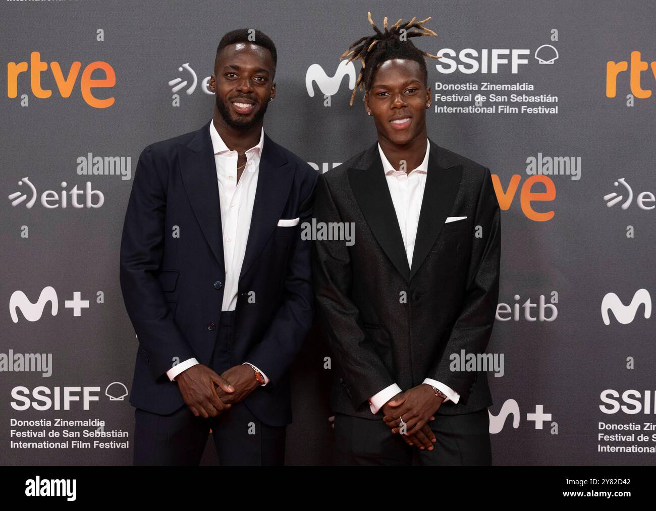 Iñaki Williams and Nico Williams attend the Opening Ceremony of ...
