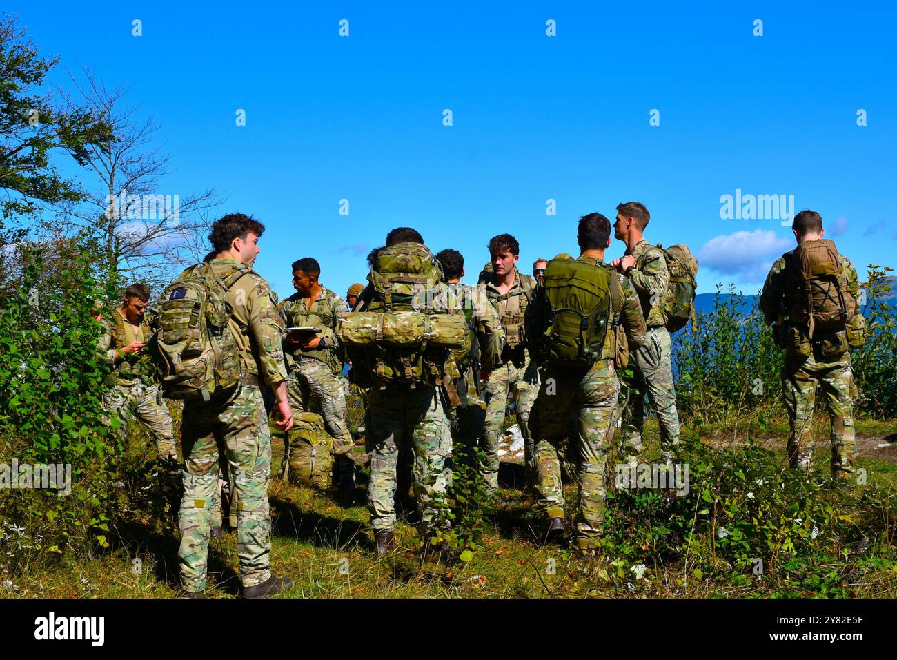Galetovec, Slovenia - September 29 2024: Group of soldiers in army ...