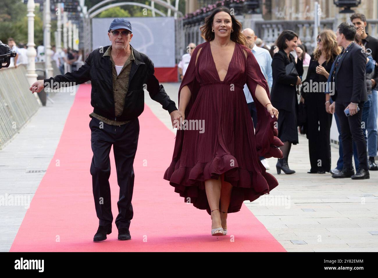 Jacques Audiard and Karla Sofia Gascon attend the 'Emilia Perez' Red ...