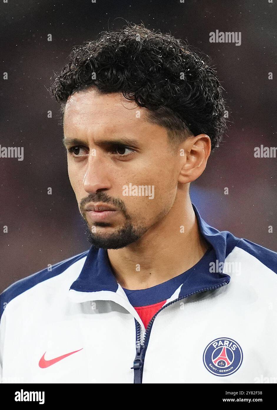 Paris Saint Germain's Marquinhos during the UEFA Champions League match ...